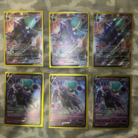 Pokemon | Toys | 3 Shadow Rider Calyrex Vmax 7598 3 Shadow Rider ...